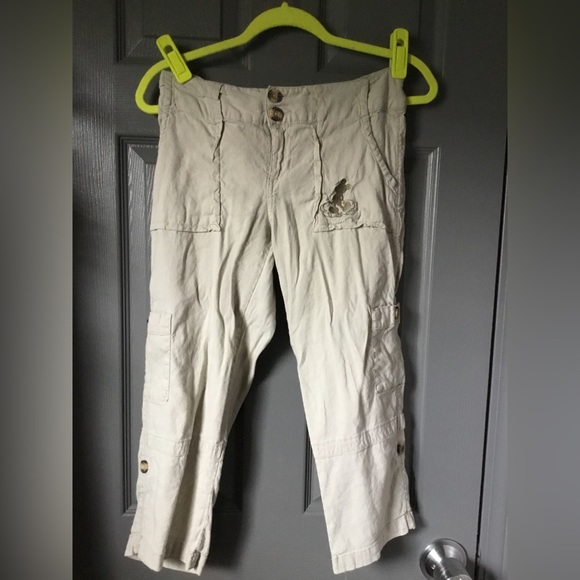 Disney | Pants & Jumpsuits | Disney Parks Cargo Capri Pants | Poshmark